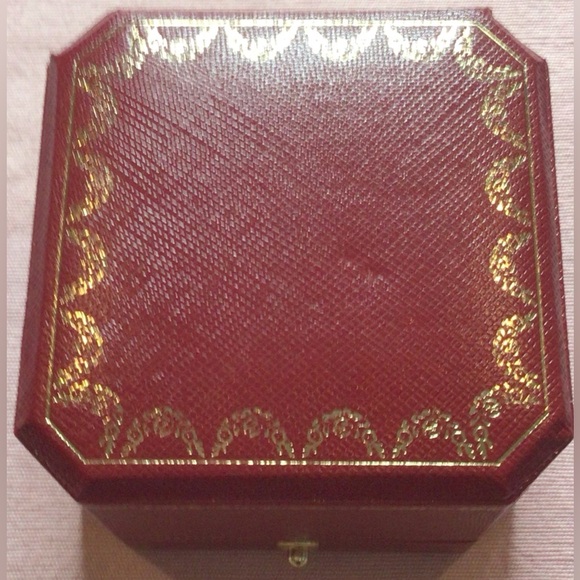 Cartier | Jewelry | Cartier Jewelry Box Dark Redgold Trim And Hardware ...